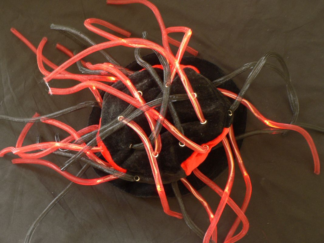 Flashing LED Tentacle Top Hat- Red/Black – Rave-Nation