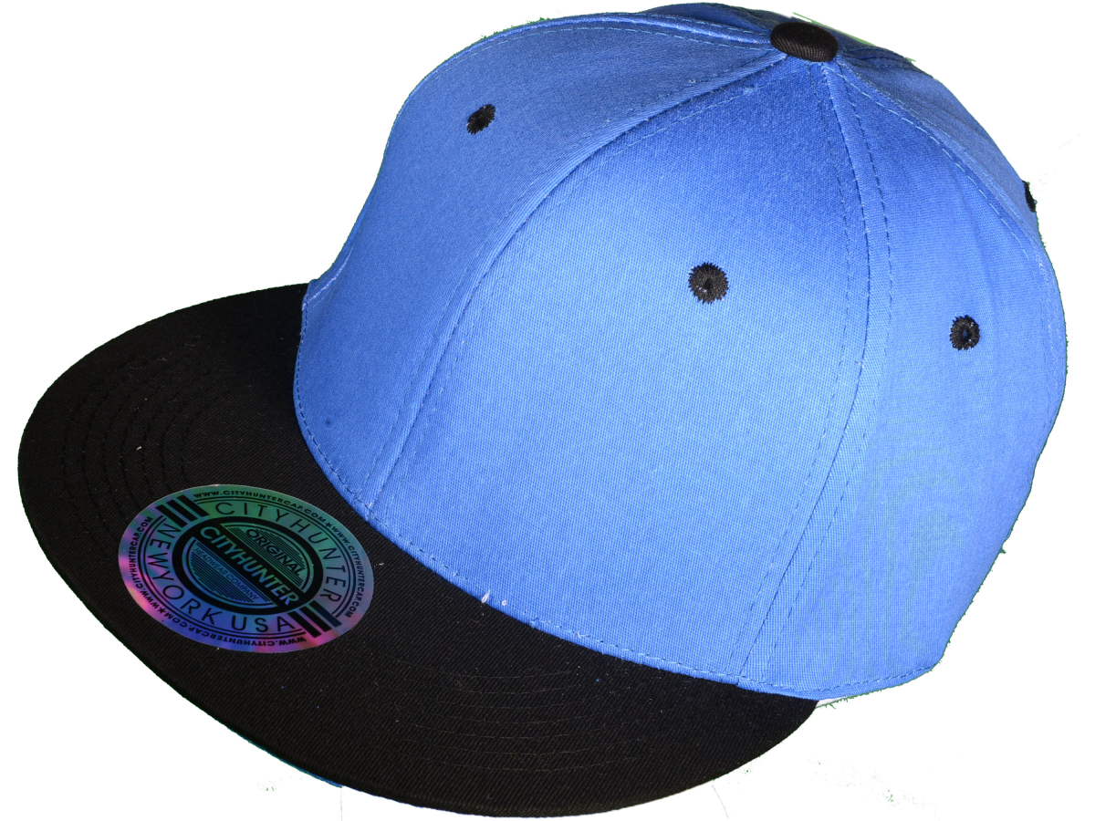 Neon Blue/Black Snap Back hat w/ Green underbill – Rave-Nation