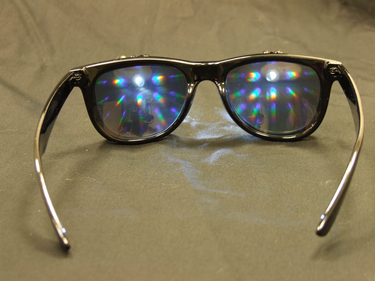 Rainbow Vision Diffraction Glasses- Black – Rave-Nation